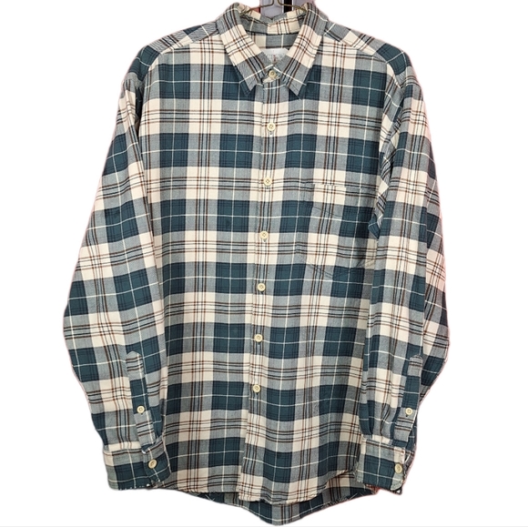 J. Crew | Shirts | J Crew Vintage Mens Plaid Flannel Shirt Size Medium | Poshmark